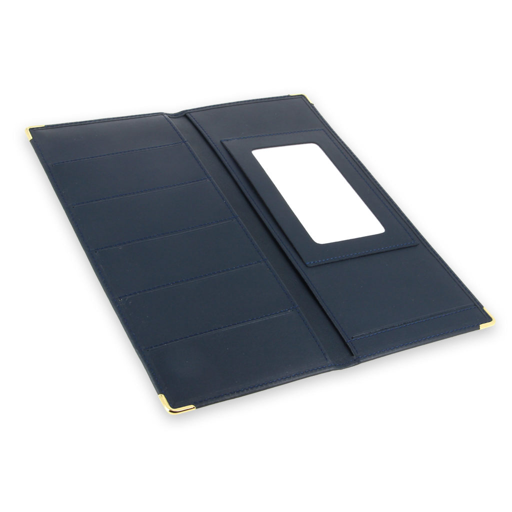 Porte-chéquier Classique cuir - Fleur de peau - Maroquinerie en ligne